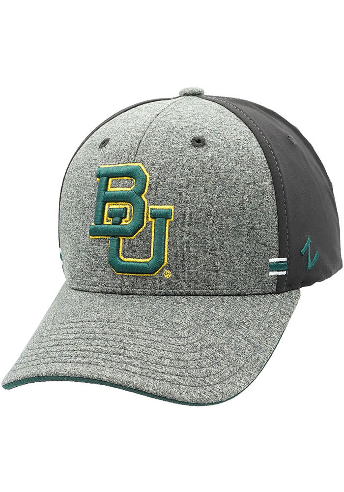 Baylor Bears Mens 1st and Goal BLACK Zephyr Flex Hat - 5354287