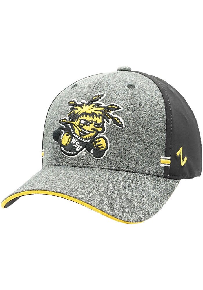 Wichita State Shockers Mens BLACK 1st and Goal Flex Hat - 5354318