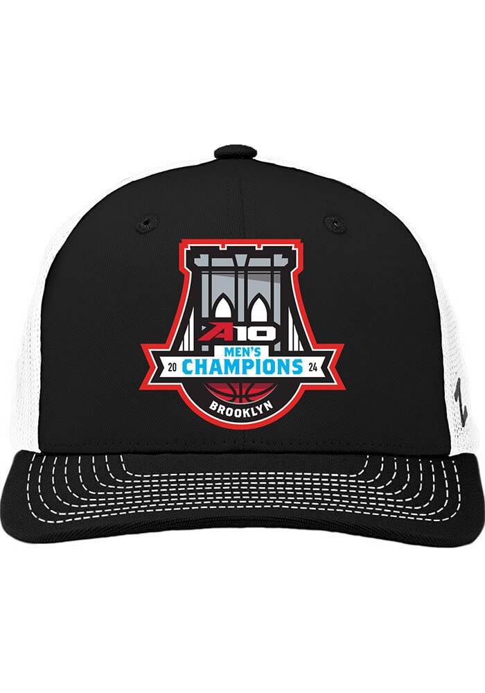 Duquesne Dukes 2024 A10 Champs LR Dakota Trucker Adjustable Hat - BLACK