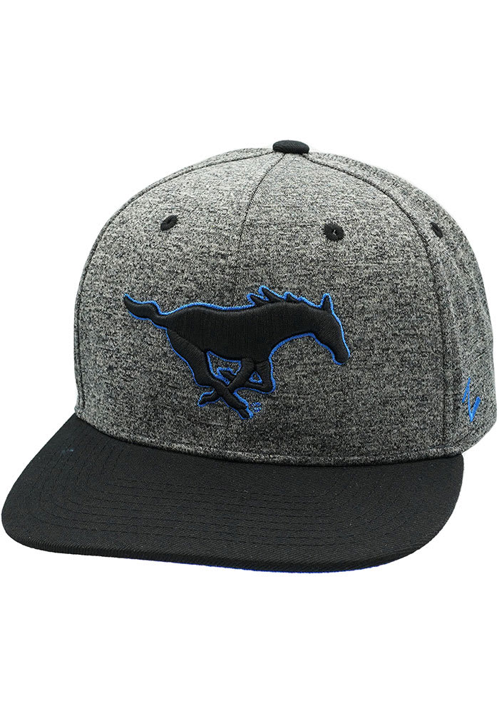 SMU Mustangs Zephyr GREY El Dorado Snapback Hat - 5354851
