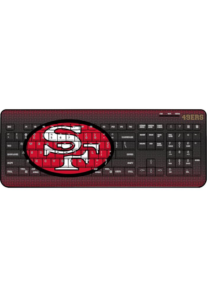 San Francisco 49ers BLACK Historic Linen Wireless Keyboard - 537299073