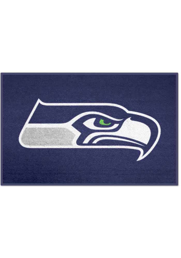 Seattle Seahawks Logo Interior Rug NAVY - 53787532