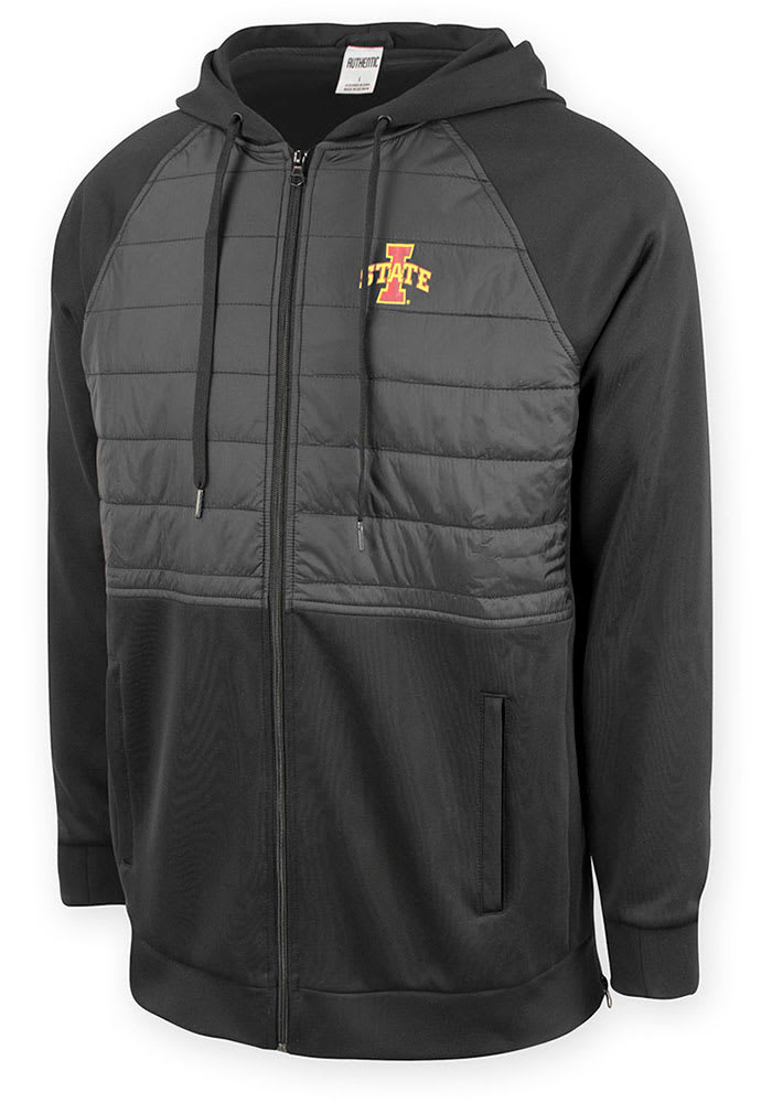 Iowa State Cyclones Mens BLACK JAXTYN Heavyweight Jacket - 54301046