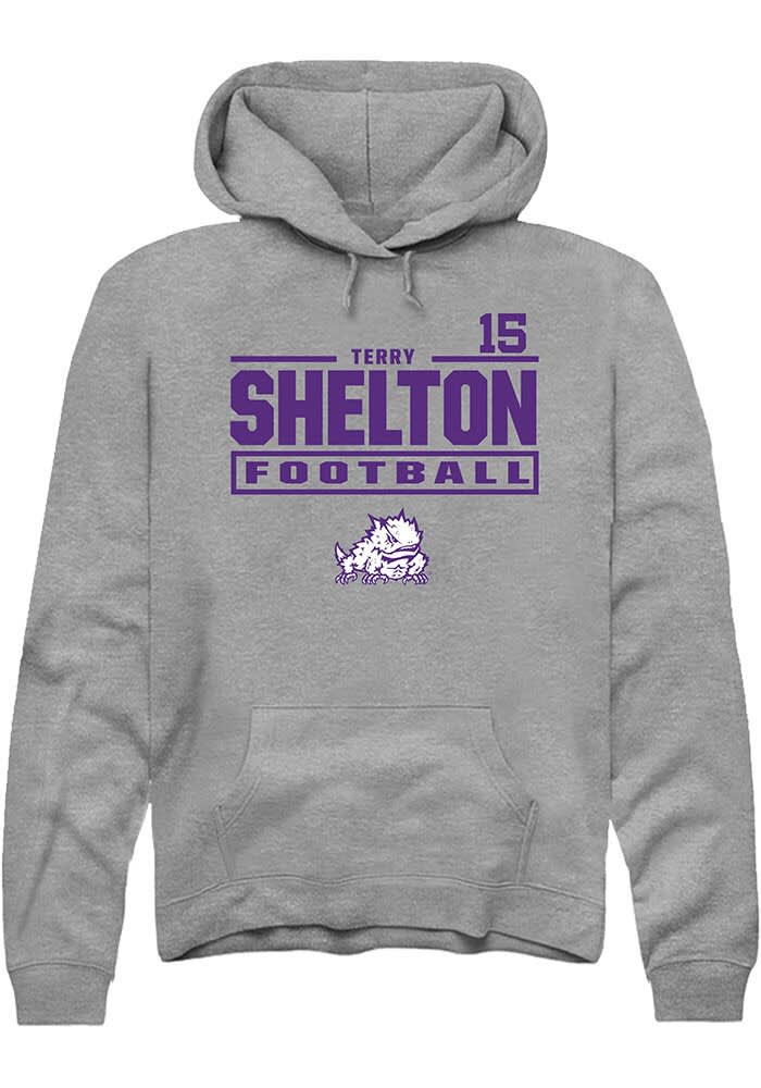 Terry Shelton TCU Horned Frogs Mens GRAPHITE NIL Stacked Box Player ...