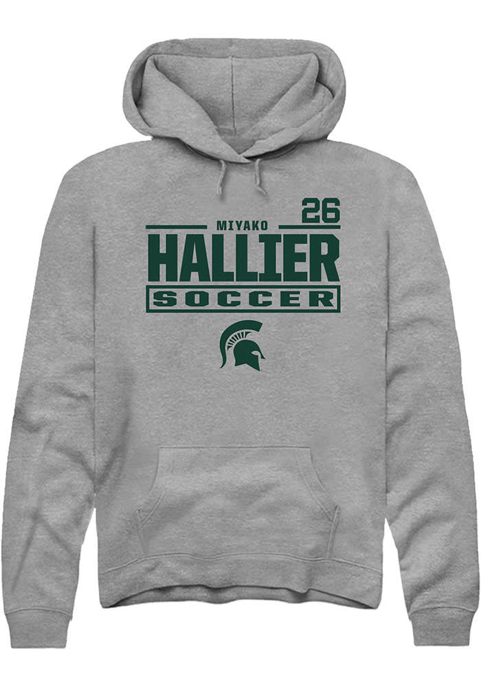 Miyako Hallier Michigan State Spartans Mens GRAPHITE NIL Stacked Box ...