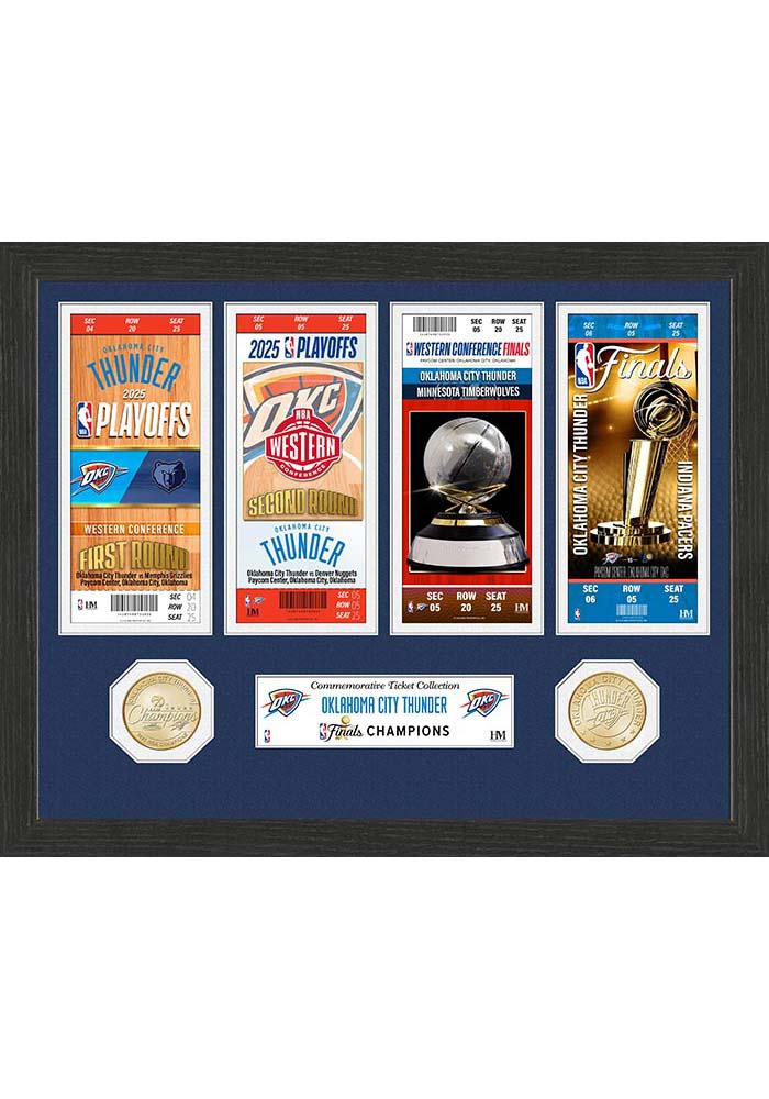 Oklahoma City Thunder BLUE 2025 NBA Finals Champions Road to the NBA ...