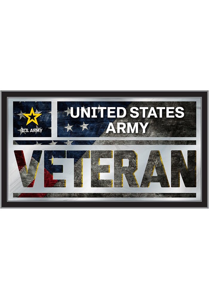 Army SILVERGREY Veteran Hanging Back Bar Mirror - 5478657