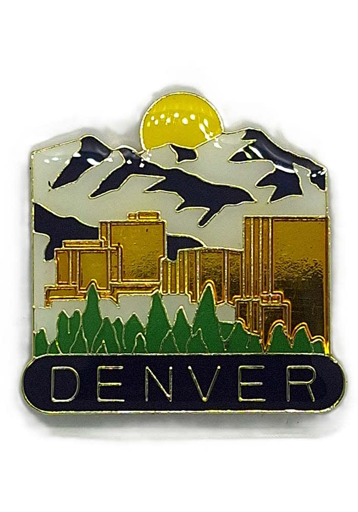 Denver NAVY City Skyline Magnet - 55064040