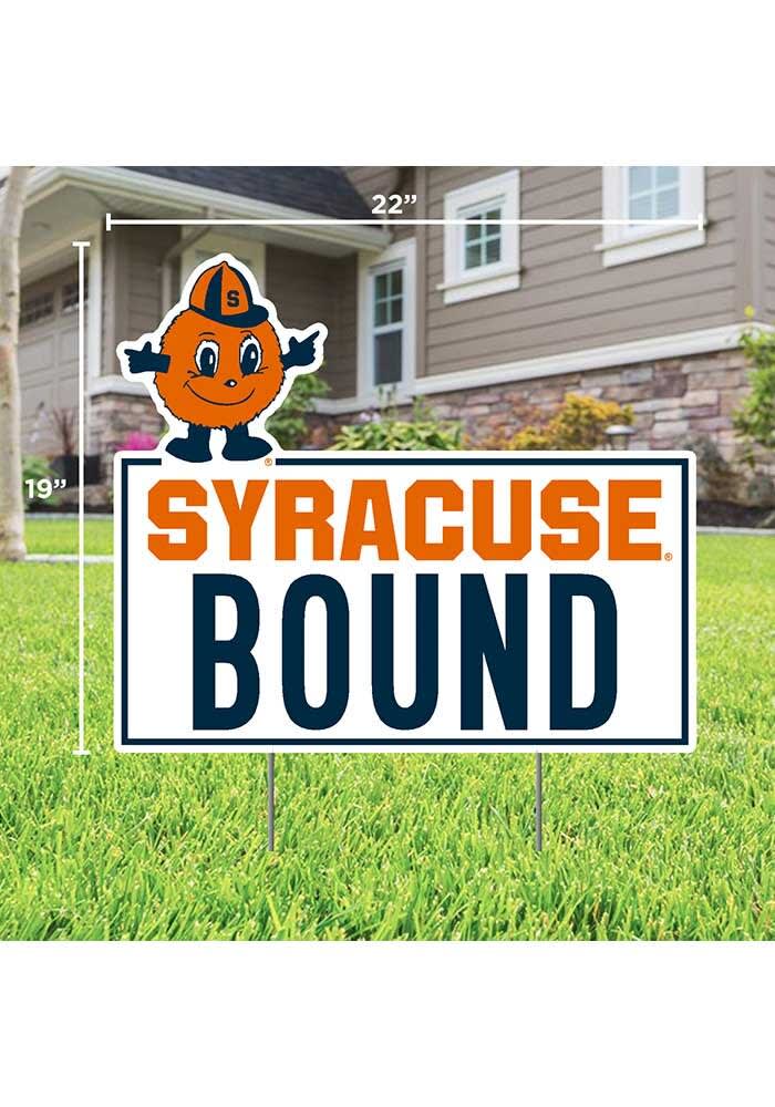 Syracuse Orange White School Bound Yard Sign - 55276116