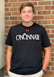 Under Armour Cincinnati Bearcats BLACK Vault Wordmark Short Sleeve T ...
