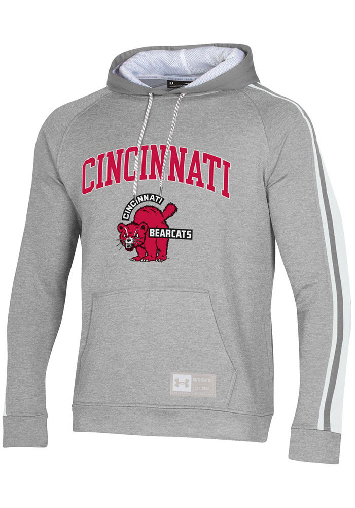 Under Armour Mens STEELGREY Cincinnati Bearcats Gameday Terry Hoodie ...