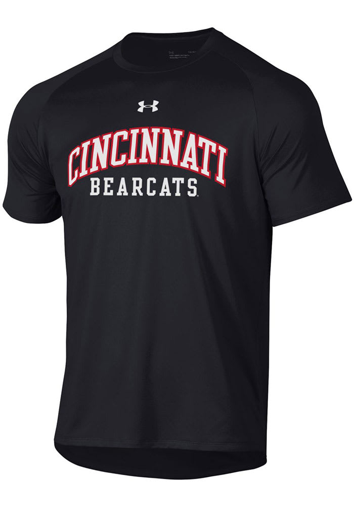 Under Armour Cincinnati Bearcats BLACK Tech Style Short Sleeve T Shirt ...