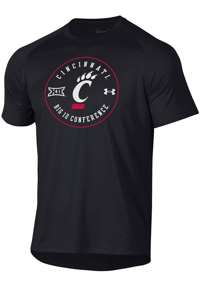 Under Armour Cincinnati Bearcats BLACK Circle Big 12 Short Sleeve T ...