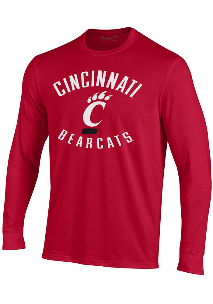 Under Armour Mens Red Cincinnati Bearcats No. 1 Long Sleeve Tee - 55292702