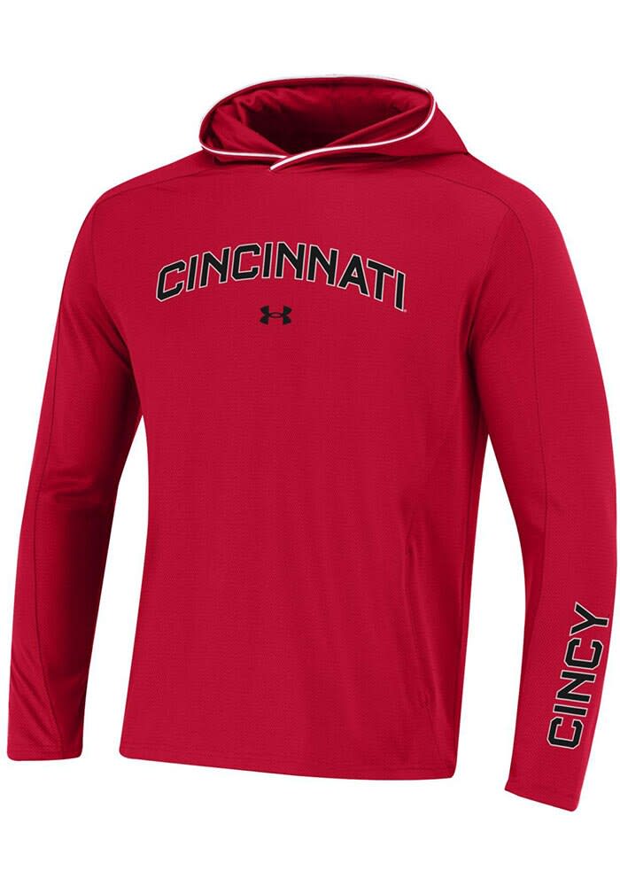 Under Armour Mens Red Cincinnati Bearcats Gameday Tech Mesh Hoodie ...