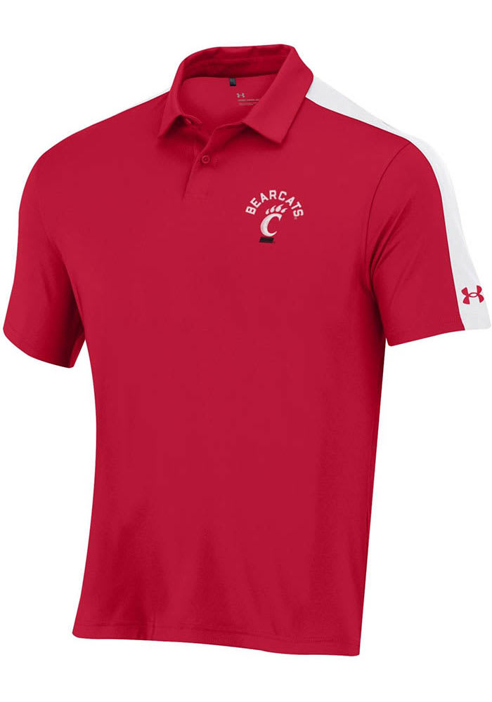 Under Armour Mens Red Cincinnati Bearcats Gameday Short Sleeve Polo ...