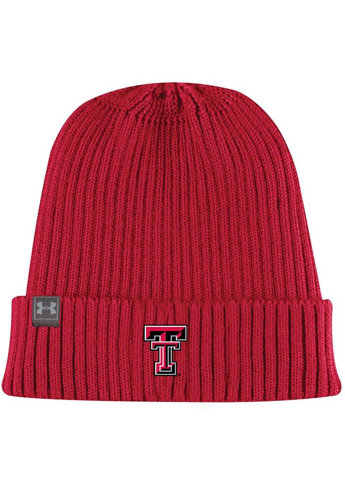 Under Armour Texas Tech Red Raiders Red Core Beanie Baby Knit Hat ...