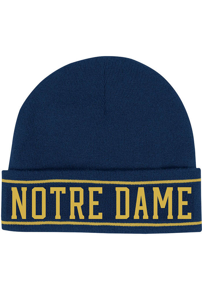 Notre Dame Fighting Irish Under Armour NAVY CGI Cuff Beanie Knit Hat