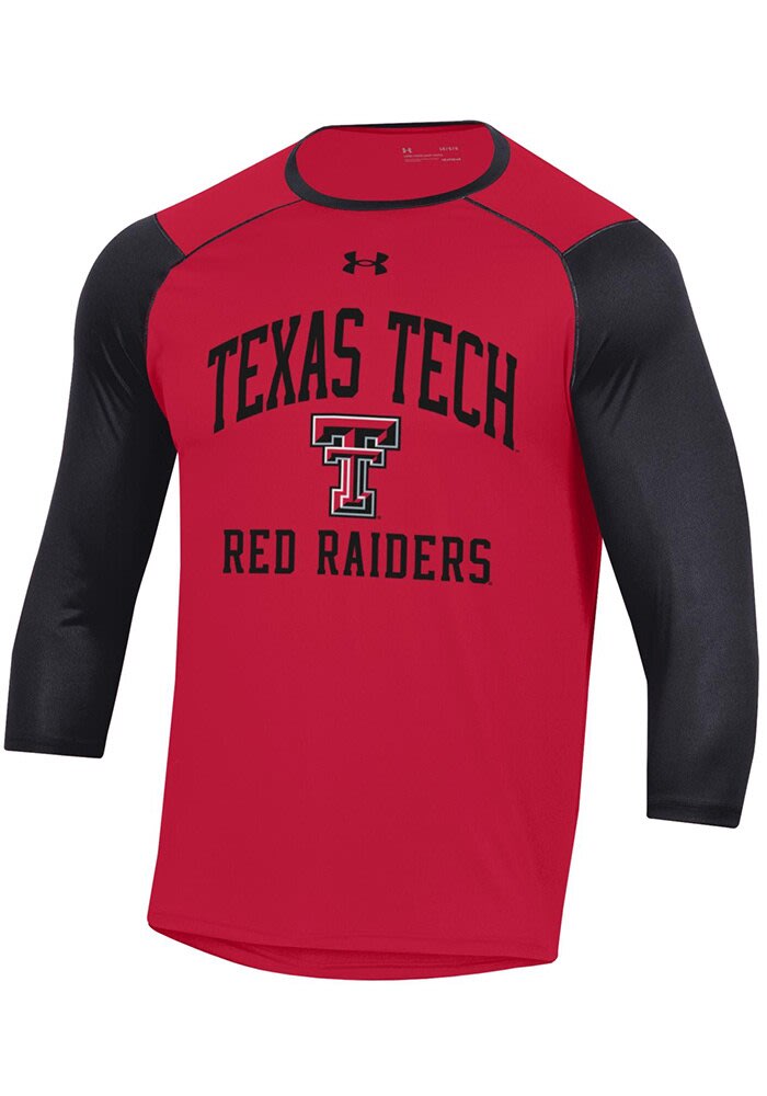 Under Armour Texas Tech Red Raiders Red Gameday Baseball Long Sleeve T ...