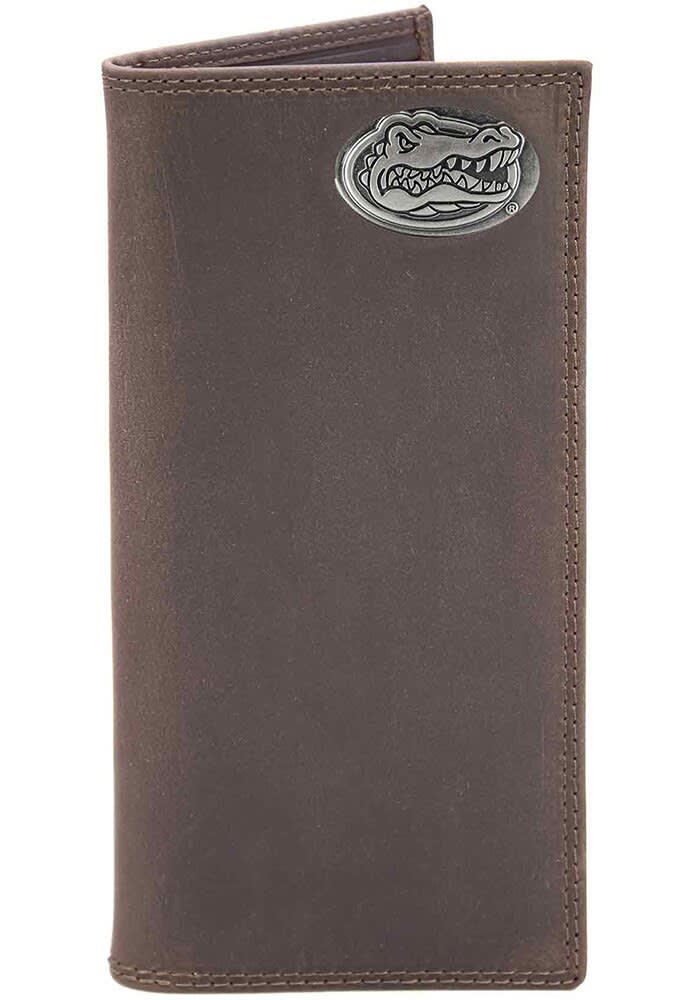 Florida Gators BROWN Leather Roper Mens Bifold Wallet - 553832925