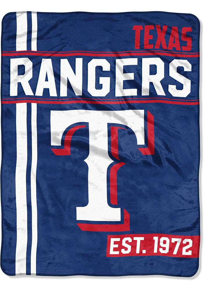 Texas Rangers Walk Off 46x60 Raschel Blanket - BLUE