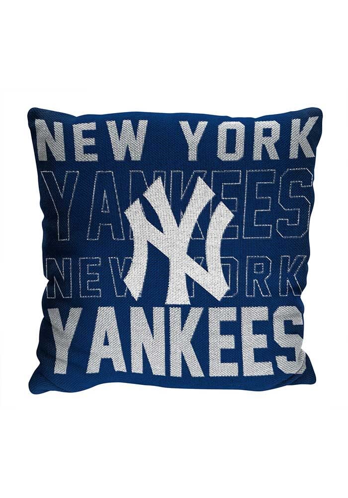 New York Yankees BLUE Stacked Throw Pillow - 5586638