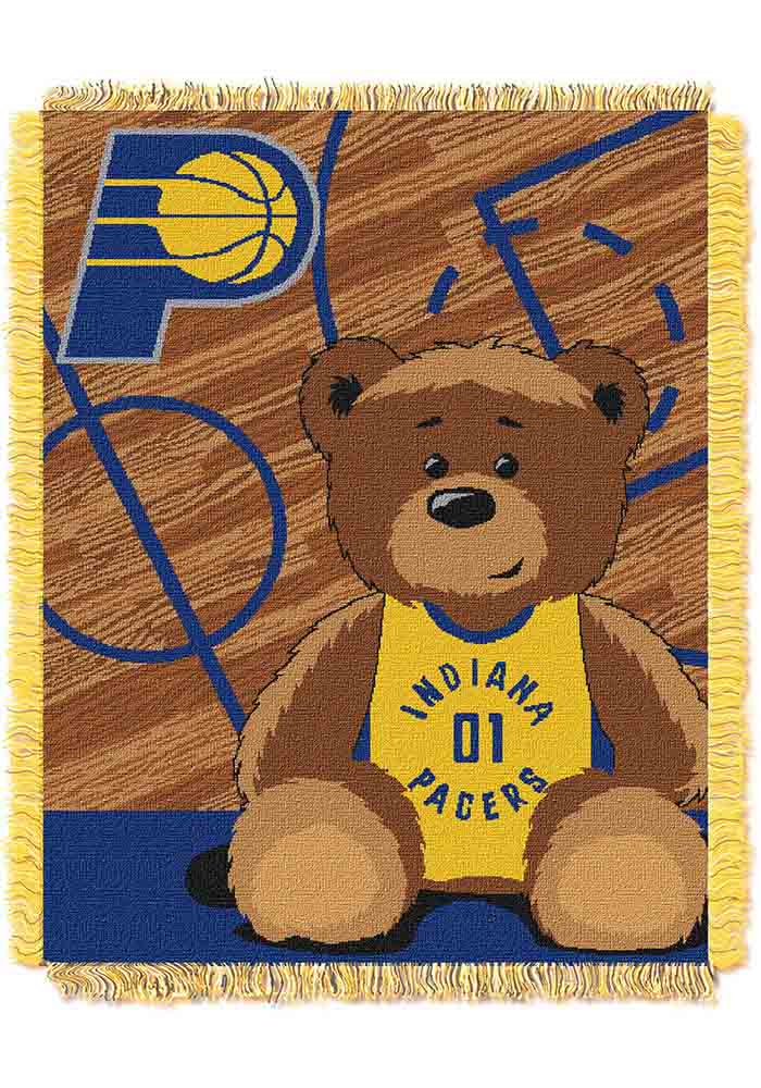 Indiana Pacers Half Court Baby Blanket - NAVY