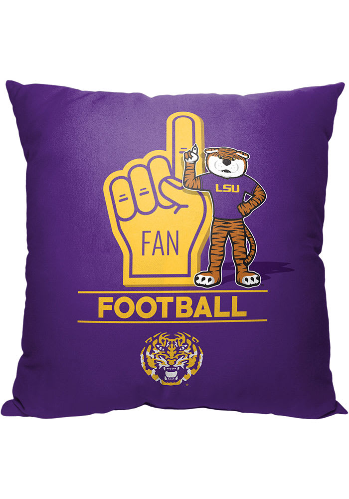 LSU Tigers PURPLE Number 1 Fan Throw Pillow - 5588065