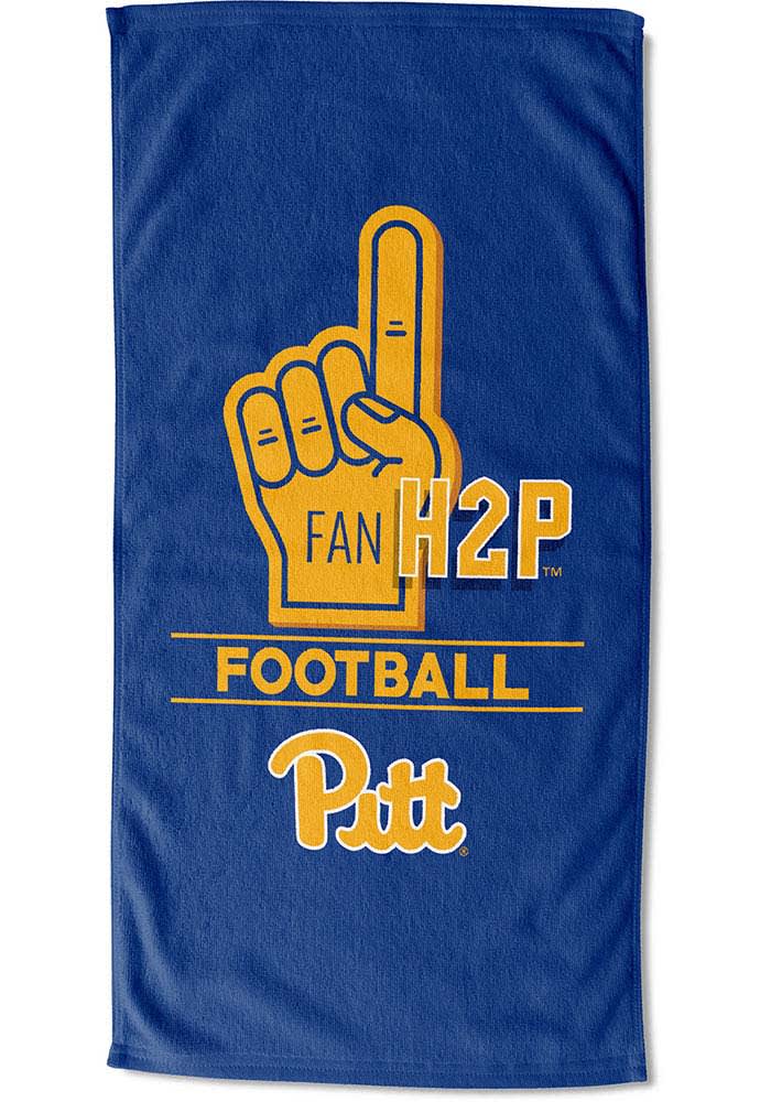 Pitt Panthers Blue Number 1 Fan Beach Towel