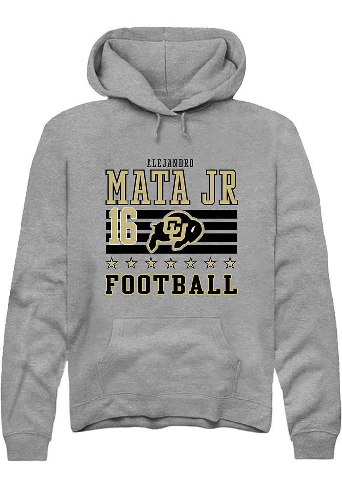 Alejandro Mata Jr Colorado Buffaloes Mens GREY HEATHER Football NIL ...
