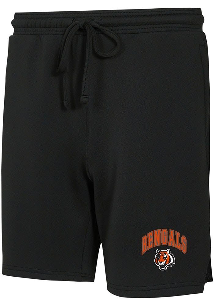 Cincinnati Bengals Mens Concepts Sport BLACK Rally Shorts - 56203787