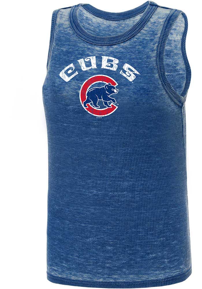 Chicago Cubs Womens Blue Resurgence Tank Top
