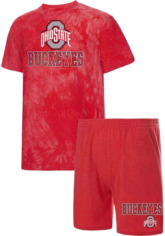 Concepts Sport Mens Red Ohio State Buckeyes Billboard Tie Dye ...