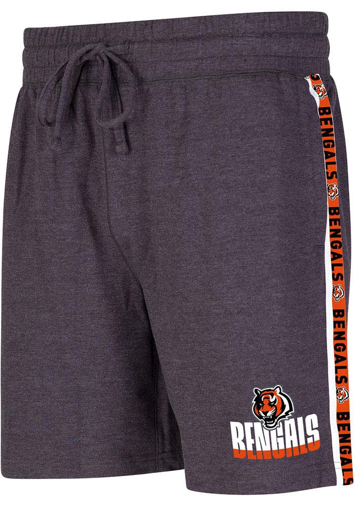 Cincinnati Bengals Mens Concepts Sport CHARCOAL Team Stipe Short Shorts ...