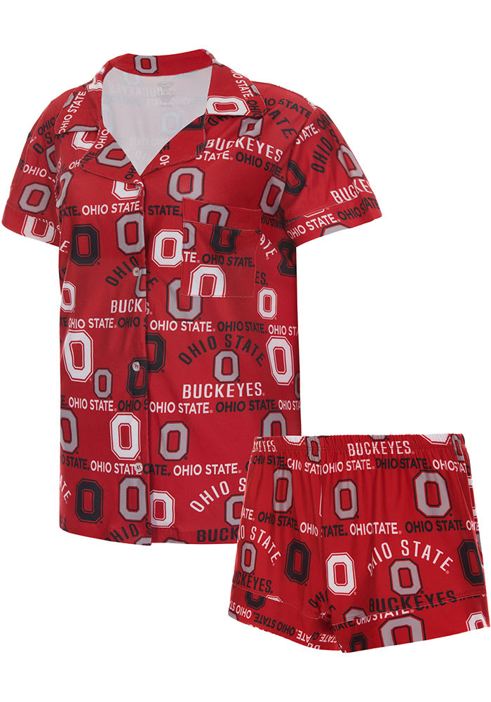 Concepts Sport Ohio State Buckeyes Womens Red Flagship Pajama Set - 5627236