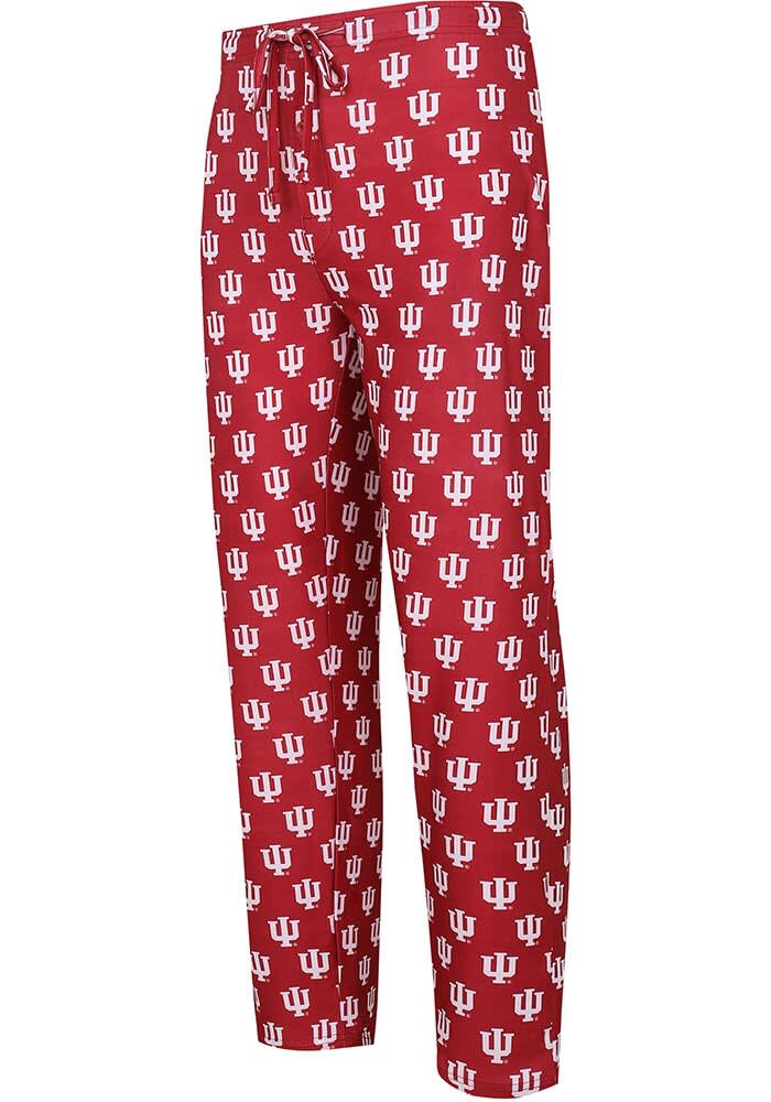 Mens Crimson Indiana Hoosiers Gauge Loungewear Sleep Pants