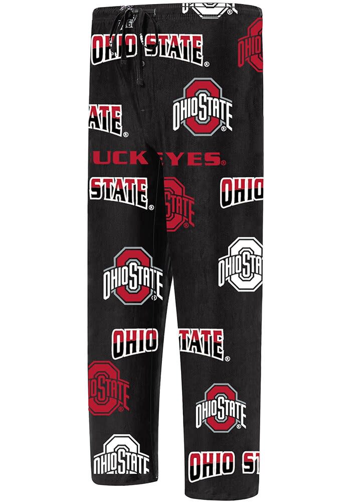 Ohio State Buckeyes Mens Concepts Sport BLACK Breakthrough Sleep Pants ...