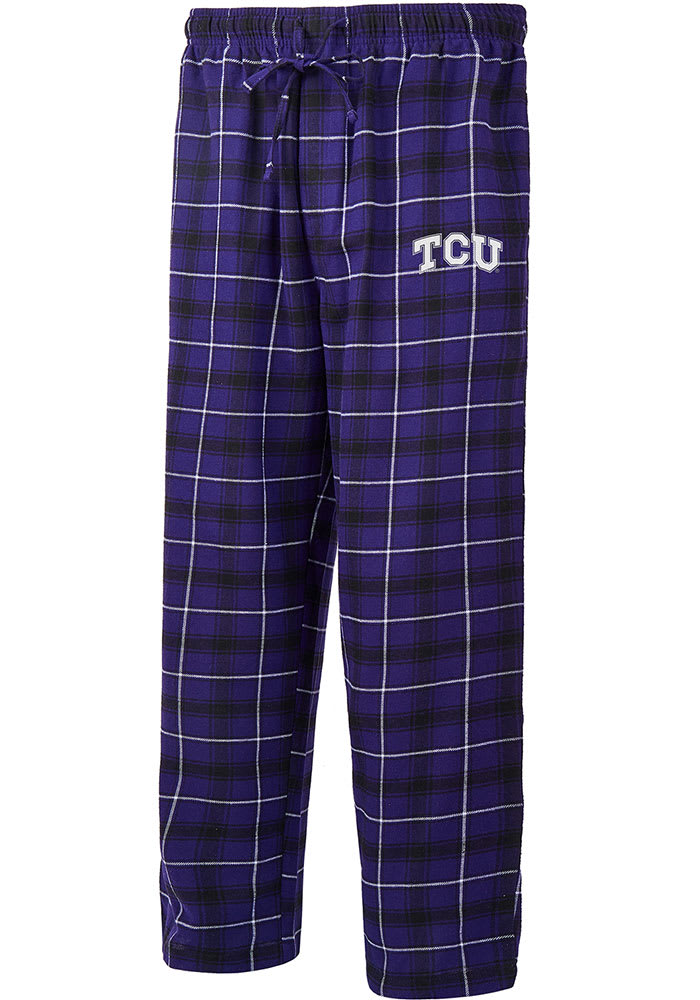 TCU Horned Frogs Mens Concepts Sport PURPLE Ledger Plaid Sleep Pants ...