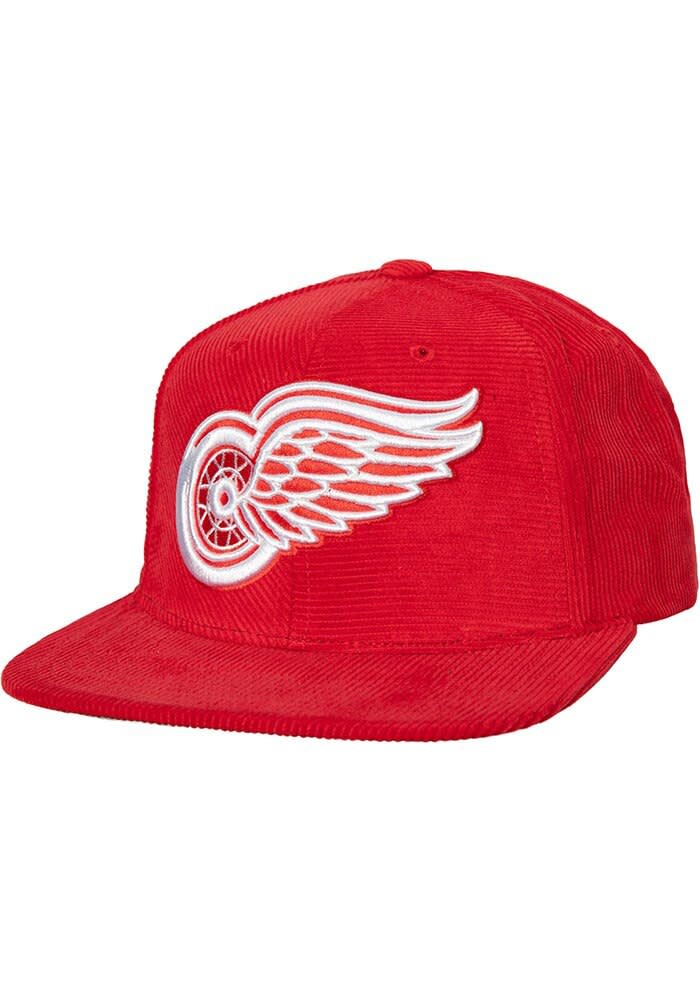 Detroit Red Wings Mitchell and Ness Red All Directions Snapback Hat ...