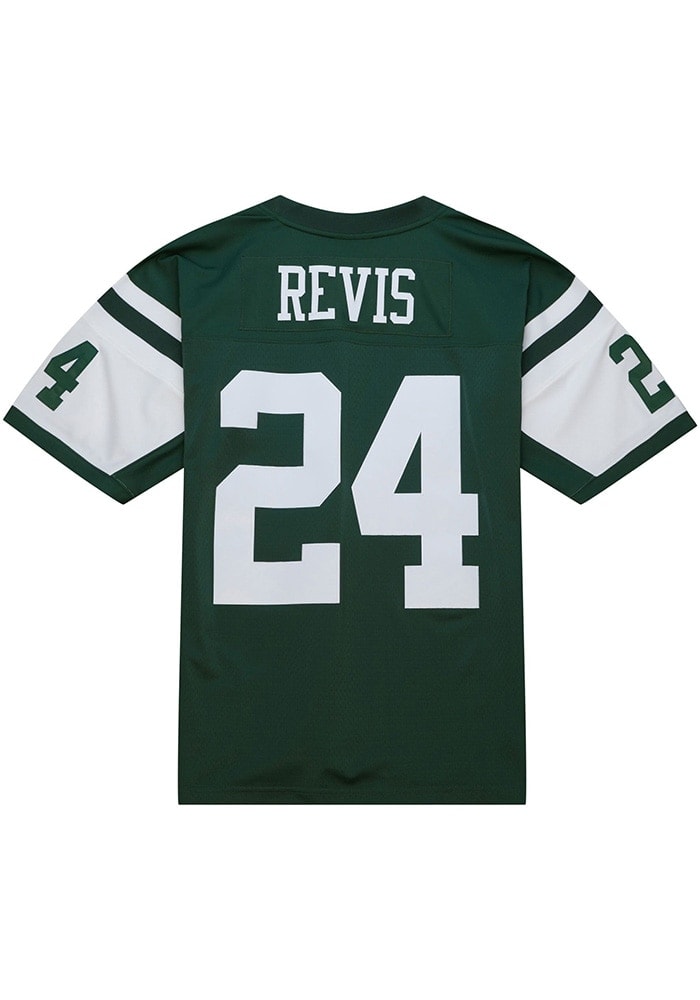 New York Jets Darrelle Revis Mitchell and Ness GREEN Throwback ...