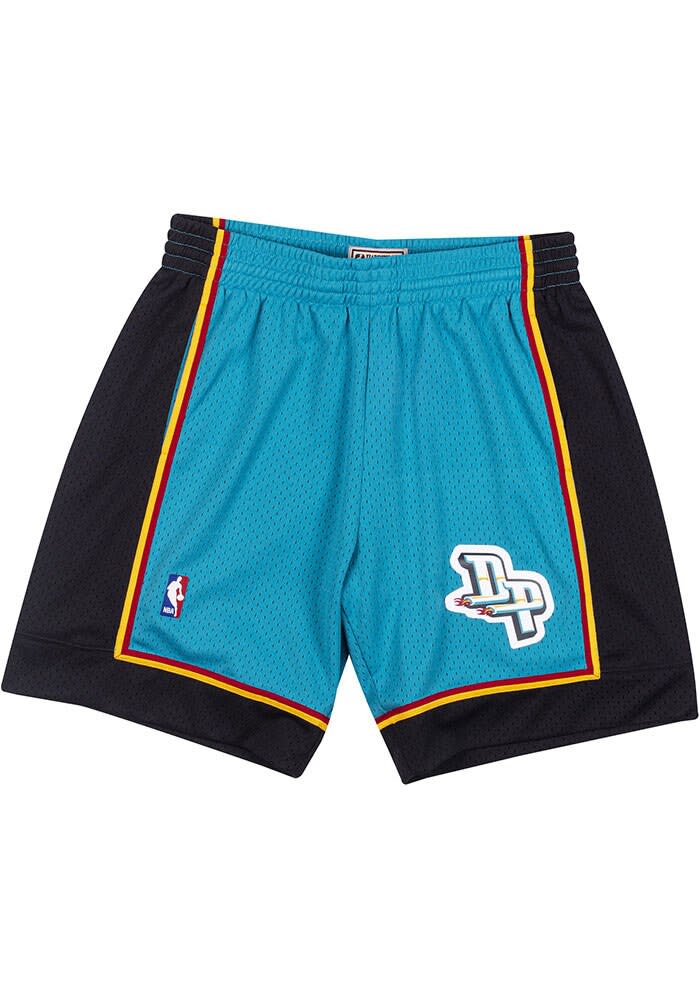 Detroit Pistons Mens Mitchell and Ness NAVY SWINGMAN Shorts - 5650404