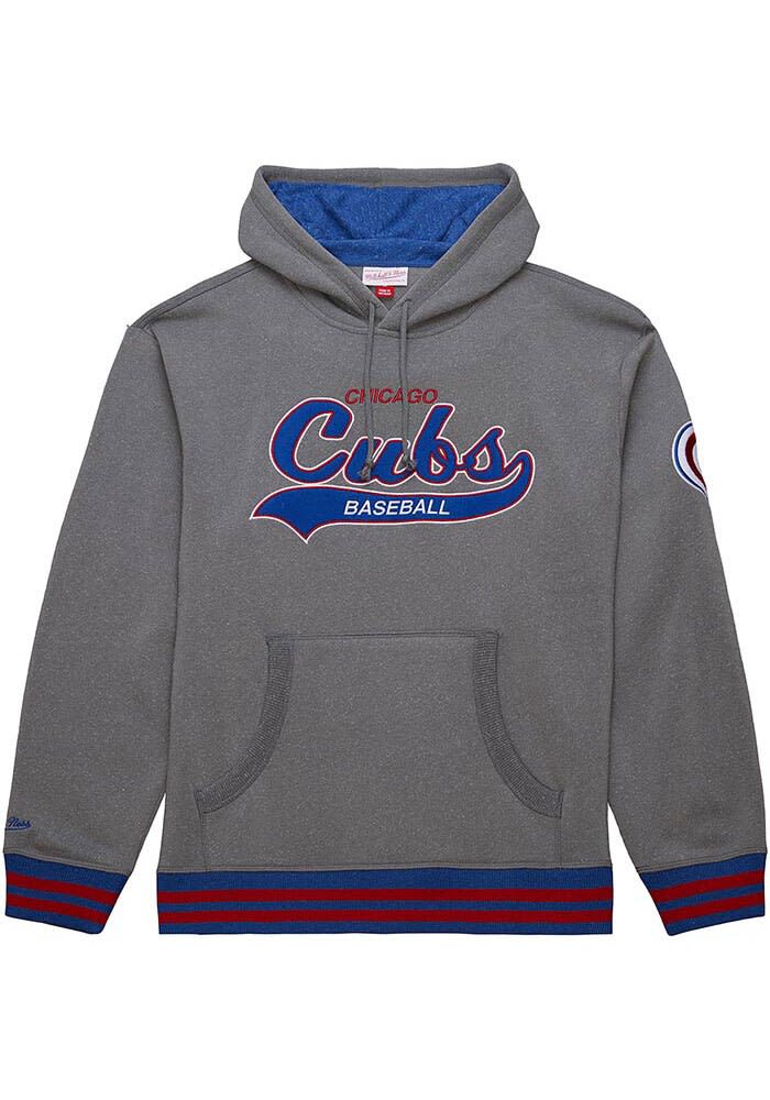 Mitchell and Ness Chicago Cubs Mens GREY Vintage Logo Snow Washed Long ...