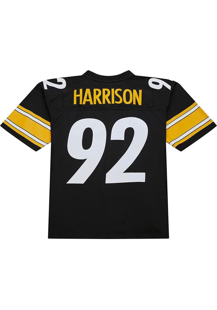 Pittsburgh Steelers James Harrison Mitchell and Ness BLACK Throwback ...