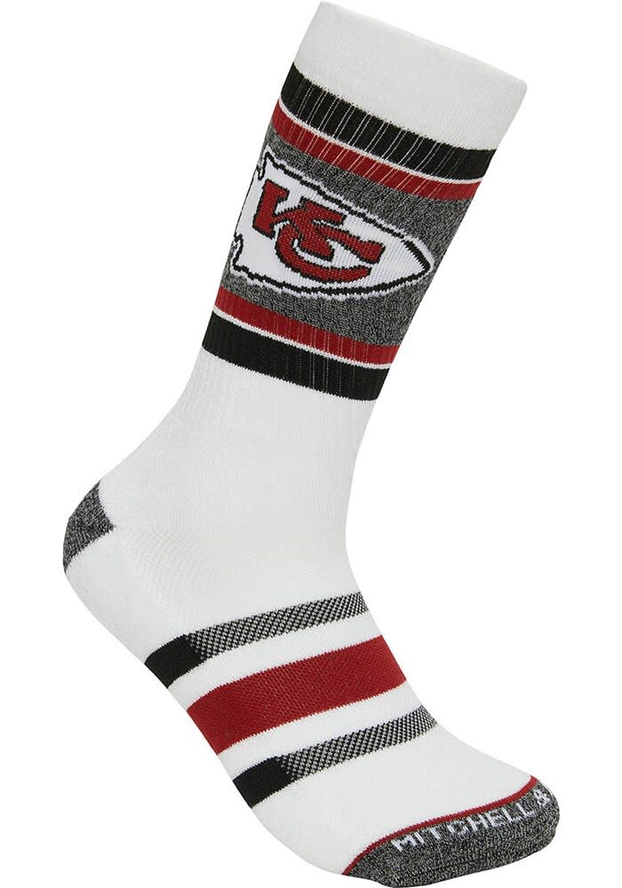 Kansas City Chiefs Mitchell and Ness Interception Mens Crew Socks - BLACK