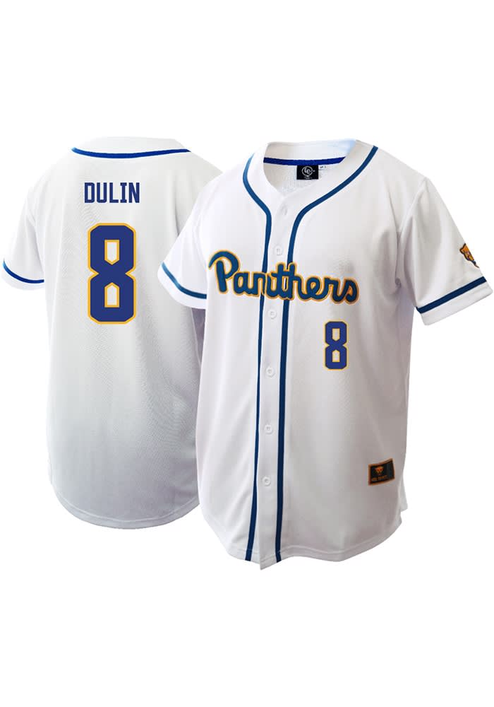 Caden Dulin Mens White Pitt Panthers NIL Baseball Jersey - 568727732