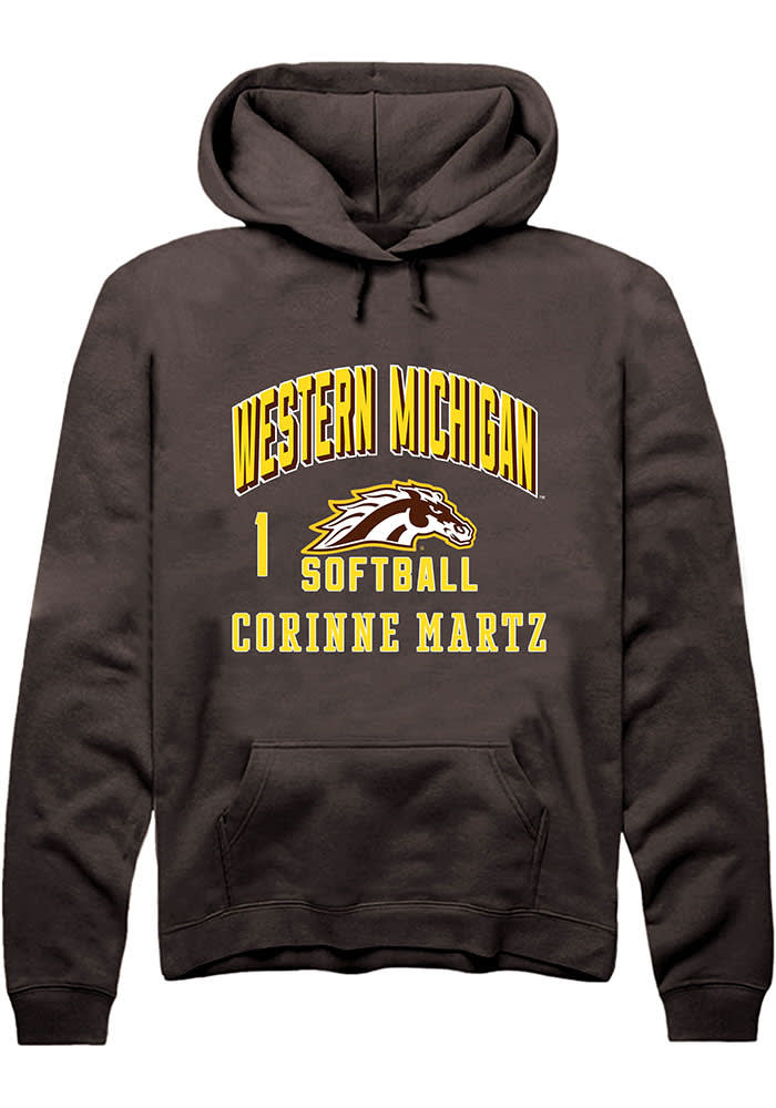 Corinne Martz Western Michigan Broncos Mens BROWN NIL Arch Logo Player ...