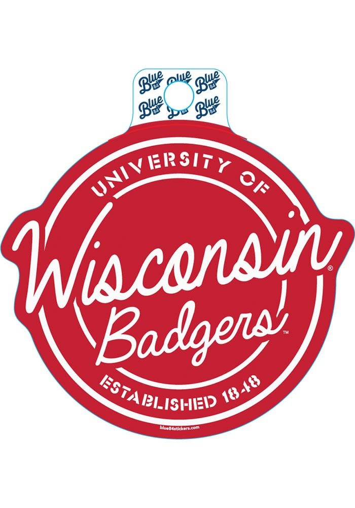 Wisconsin Badgers Souvenir | Wisconsin Badgers Stickers Red Logo - 5700559
