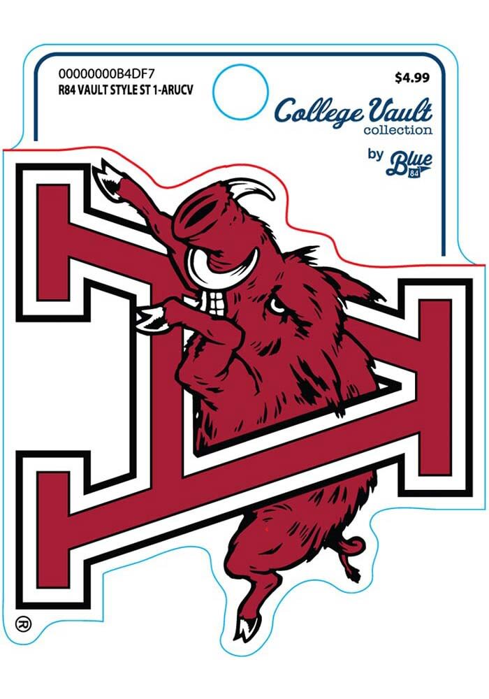 Arkansas Razorbacks Souvenir | Arkansas Razorbacks Stickers Red Vintage ...