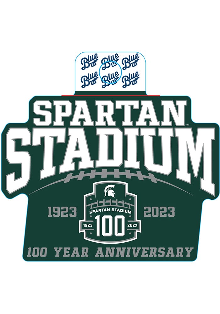 Michigan State Spartans GREEN Stadium 100th Year Stickers - 5700663