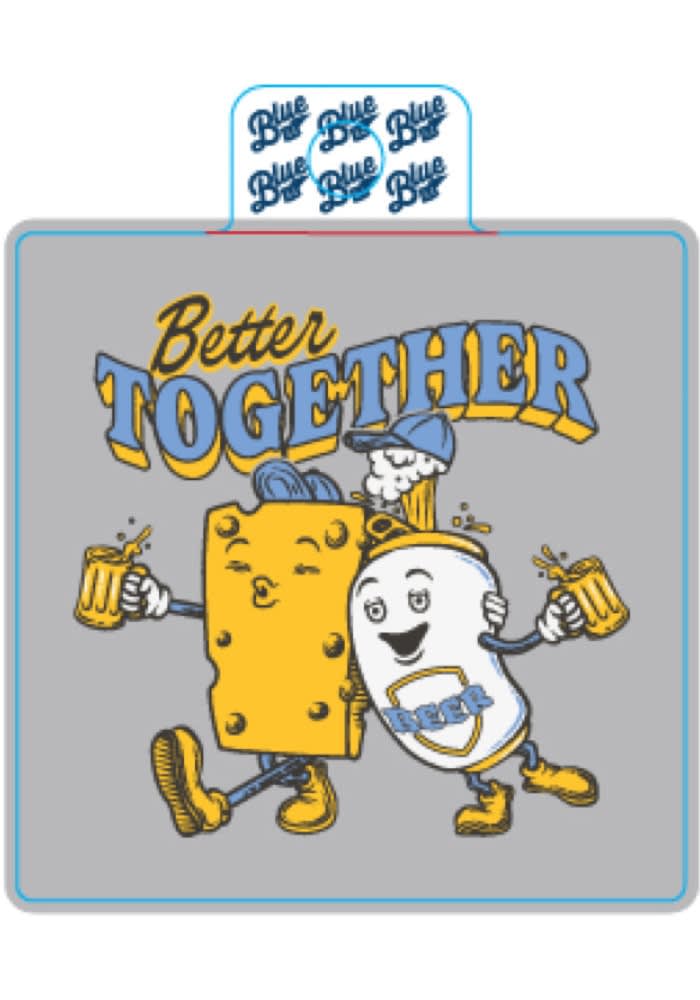 Wisconsin Souvenir | Wisconsin Stickers WHITE MULTI Beer Cheese - 5700714